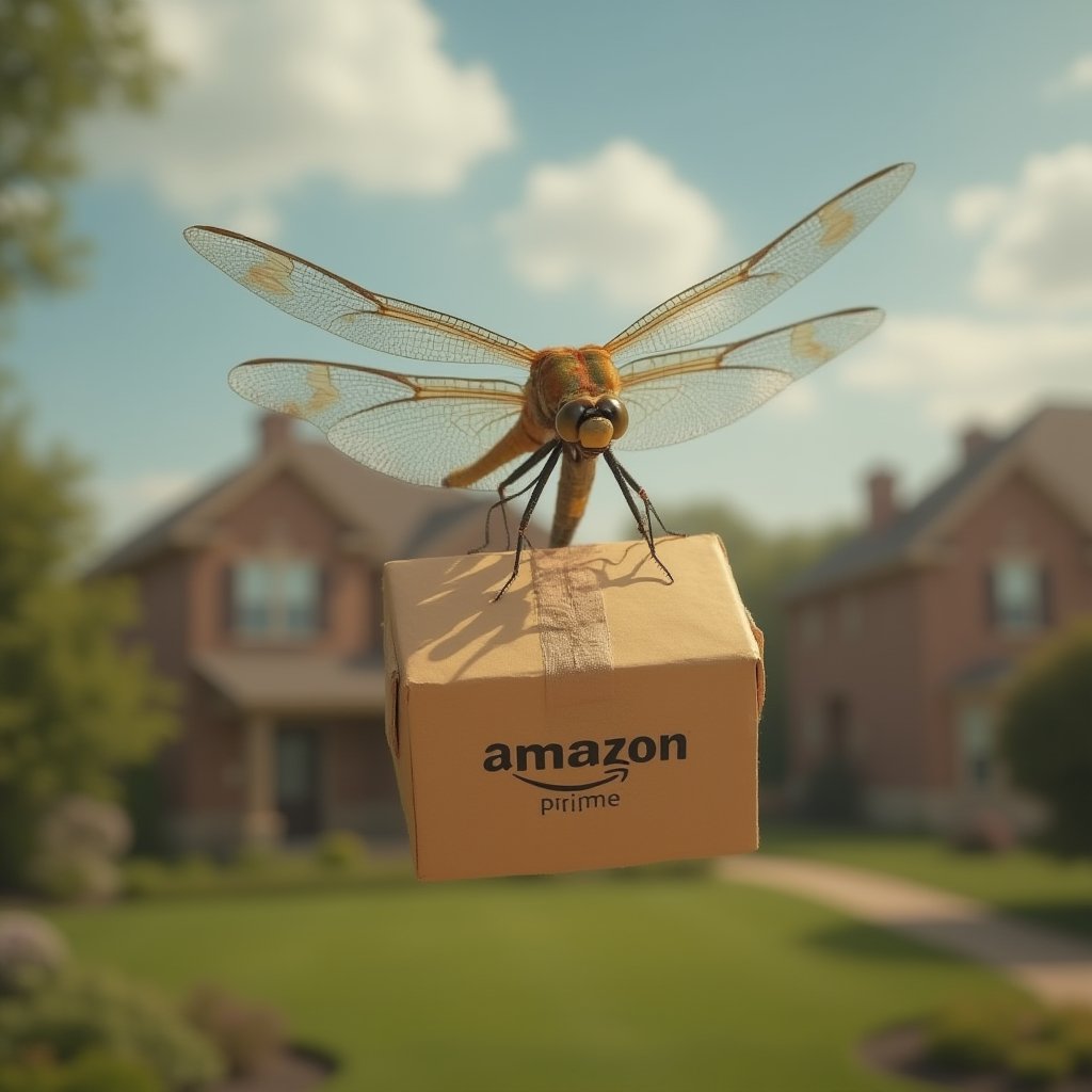 Dragonfly courier | image created by user_624503603914093467 | Tensor.Art
