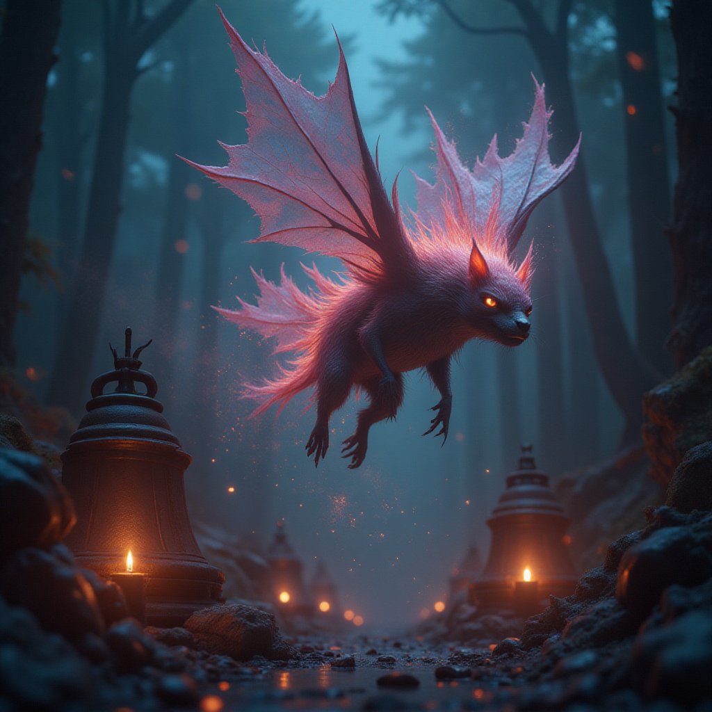 Scary Bat | image created by Julio Fantasma | Tensor.Art