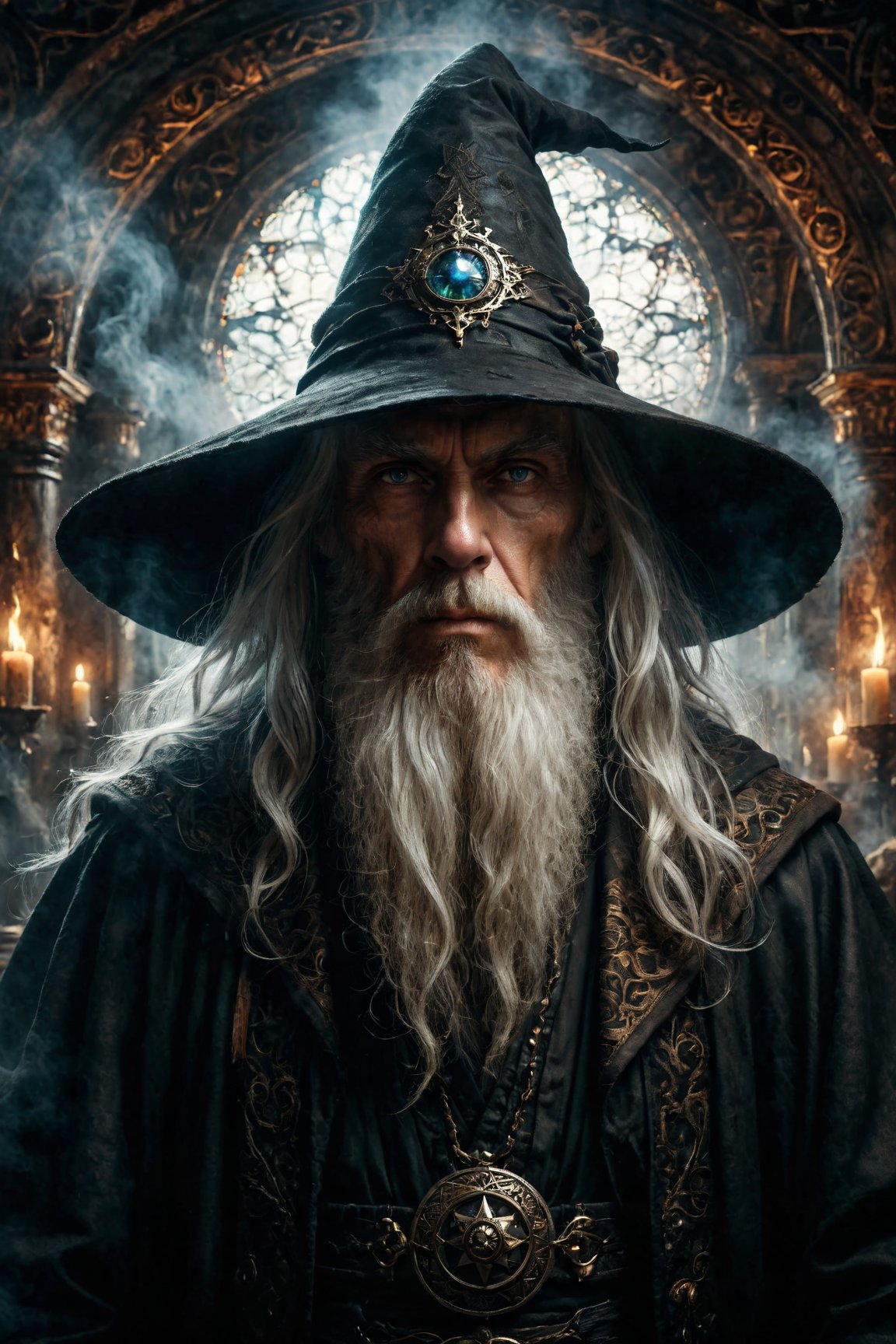 one old male Powerful sorcerer | image created by shu_mohe44 | Tensor.Art