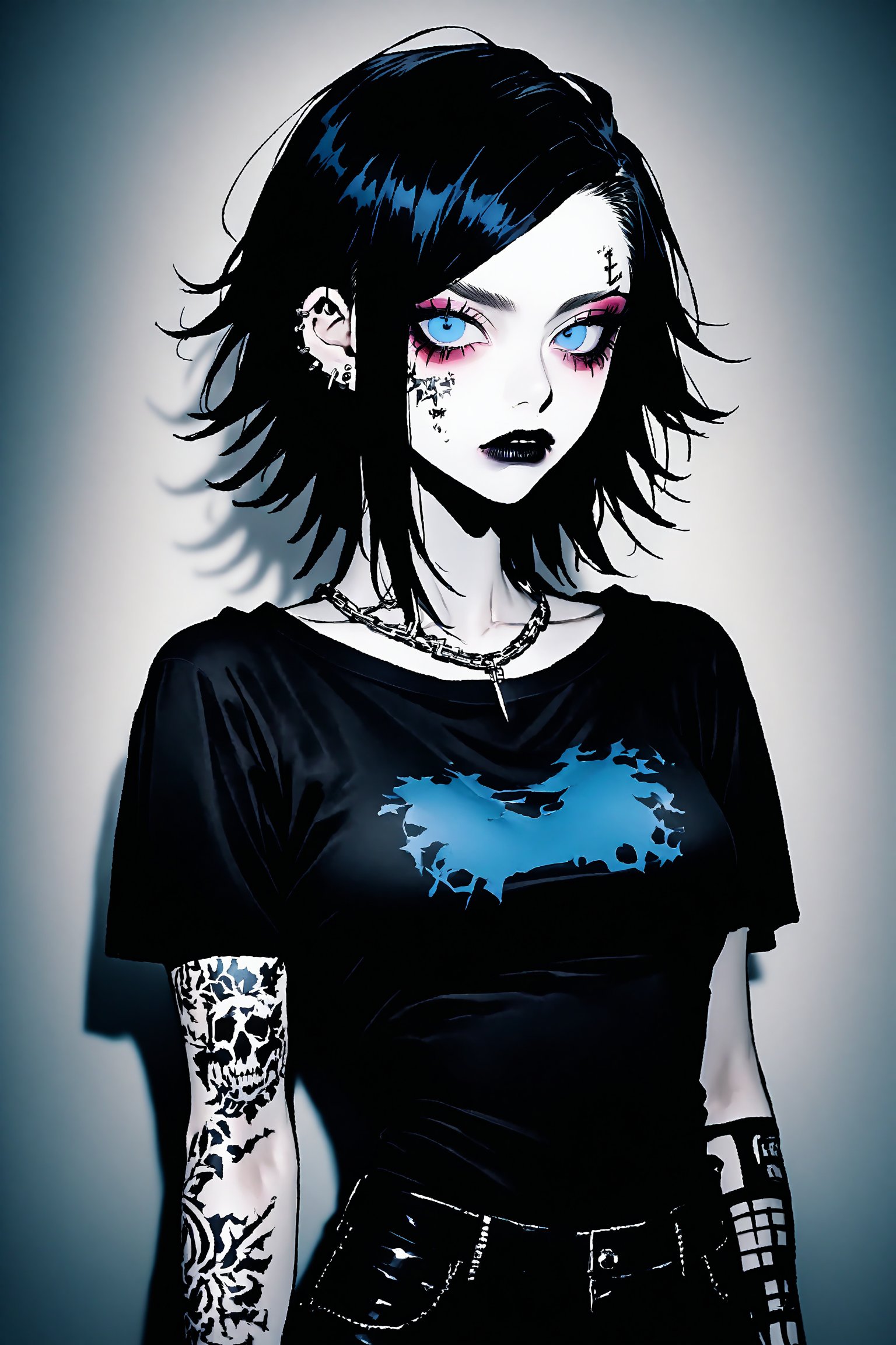 one Female Punk Rocker named J | image created by shu_mohe44 | Tensor.Art