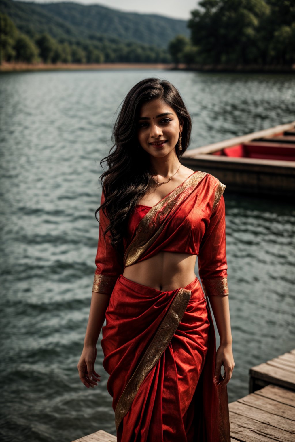 Photo of Indian girl standing | image created by experiment acc1 ...