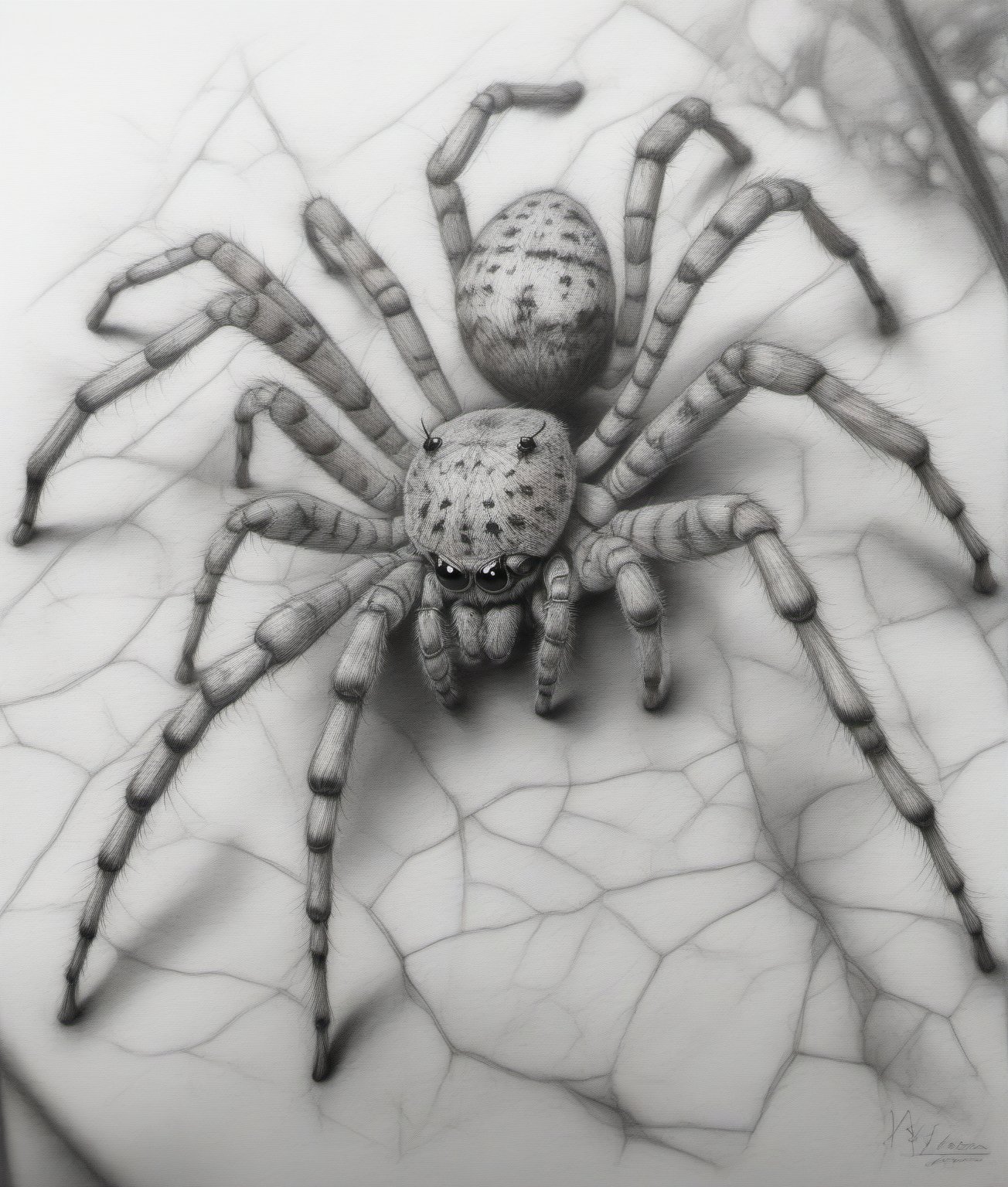 a drawing of a spider of the j | image created by RAYSHARK1 | Tensor.Art