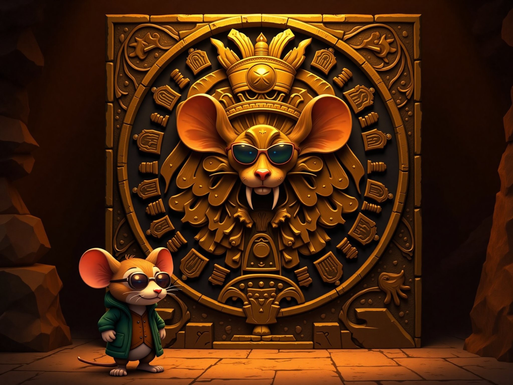 cartoon mouse with sunglasses | image created by RAYSHARK1 | Tensor.Art