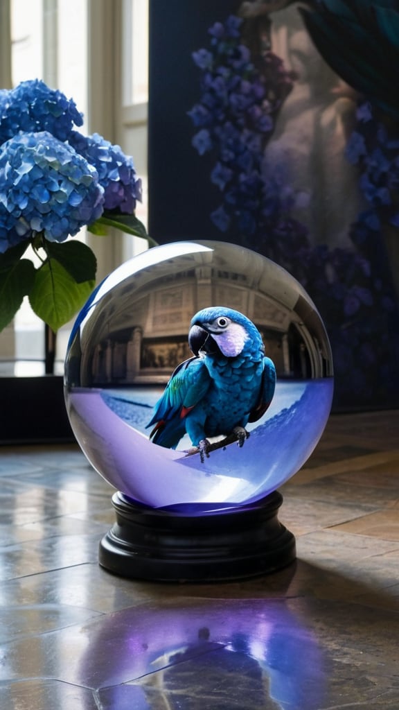 Blue macaw... | image created by Pubert | Tensor.Art