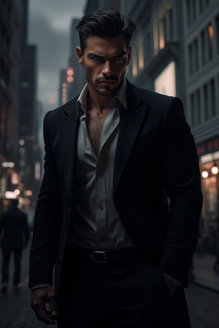full_body Darkly handsome dang | image created by Belle_Everleigh ...