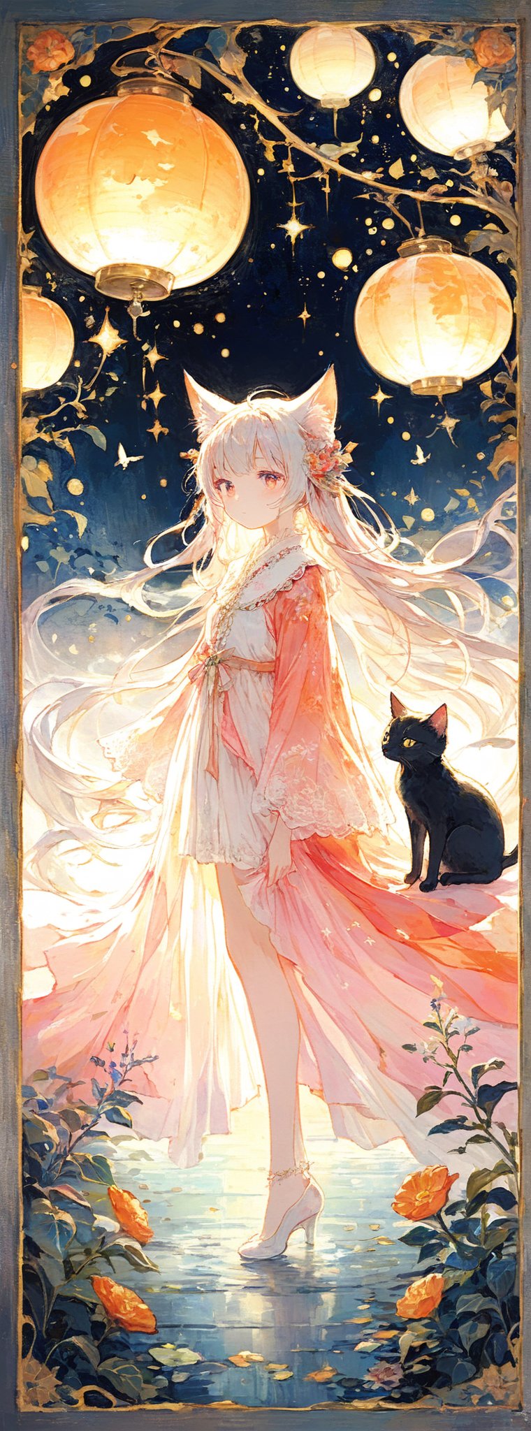 Whispers of Twilight : A Dance | image created by 京野菜（kyo8sai） | Tensor.Art