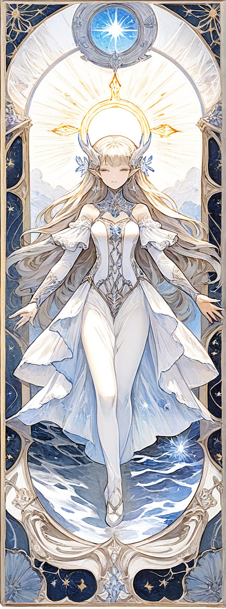 Silvery Serenade: Whispers of | image created by 京野菜（kyo8sai） | Tensor.Art