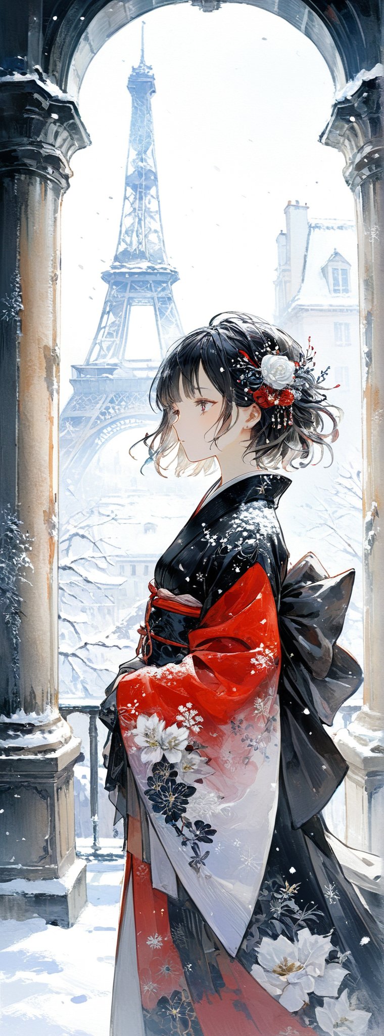 Snowfall Serenade | image created by 京野菜（kyo8sai） | Tensor.Art