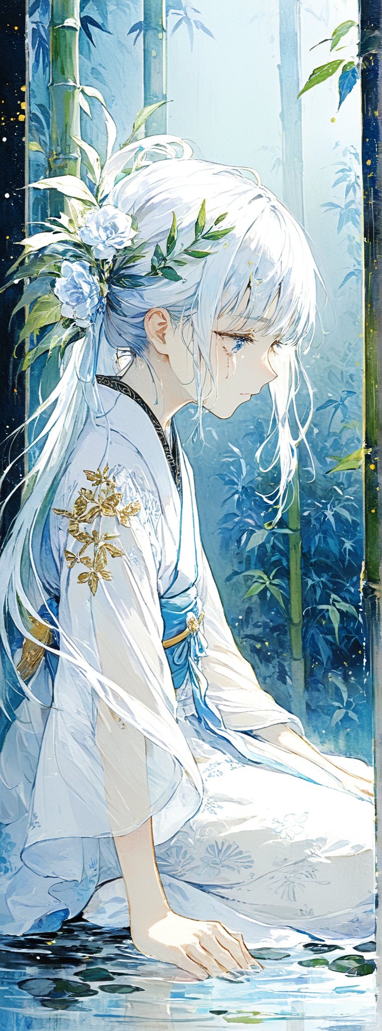 Tears of Tranquility | image created by 京野菜（kyo8sai） | Tensor.Art
