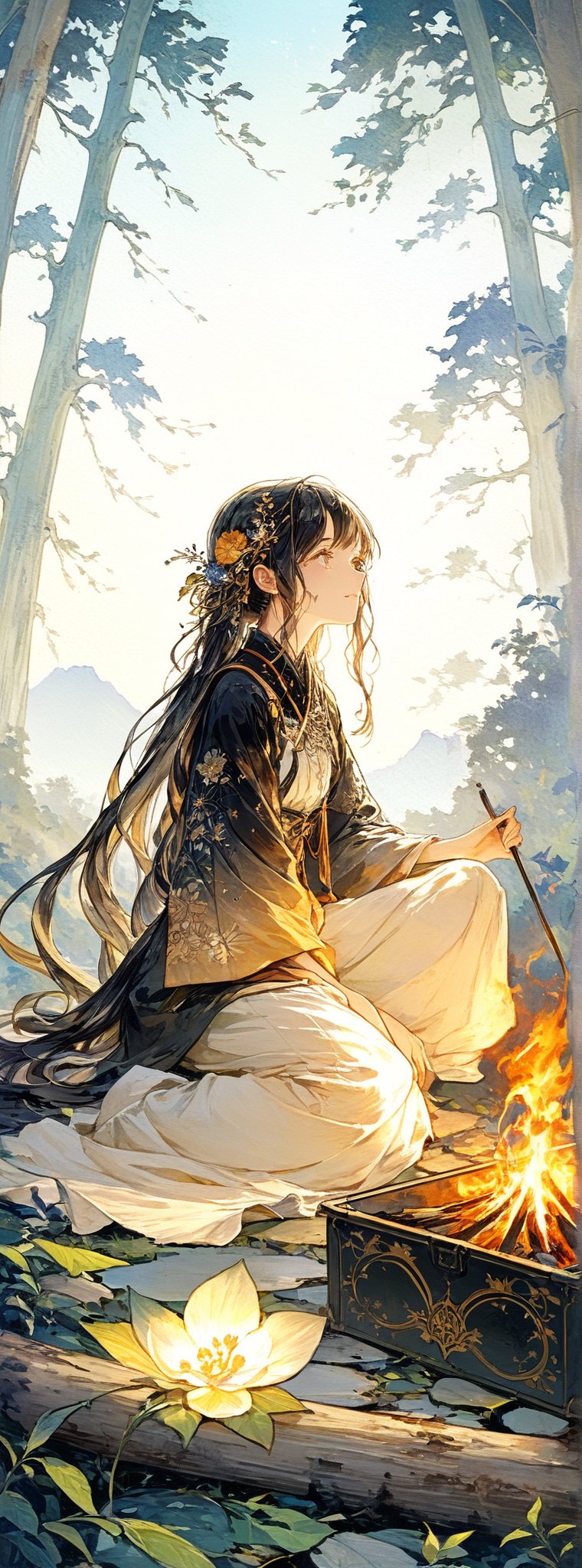 Solitude Serenade: Embracing D | image created by 京野菜（kyo8sai） | Tensor.Art