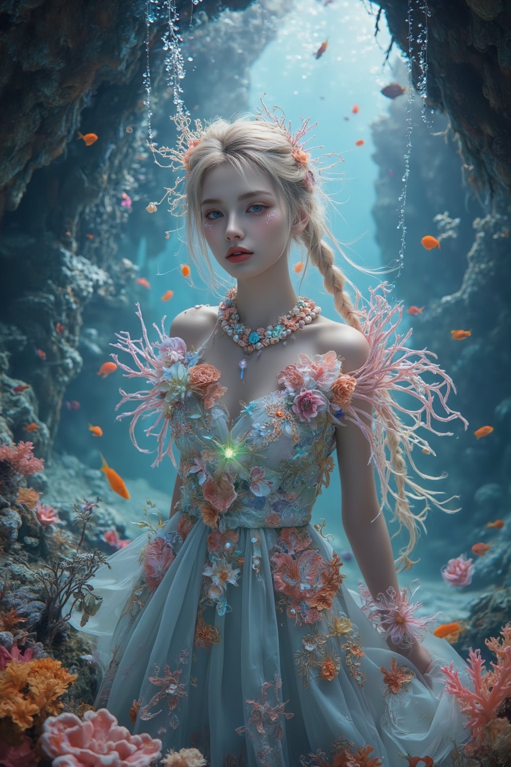 Ethereal Nordic woman in a cor | image created by maehara | Tensor.Art