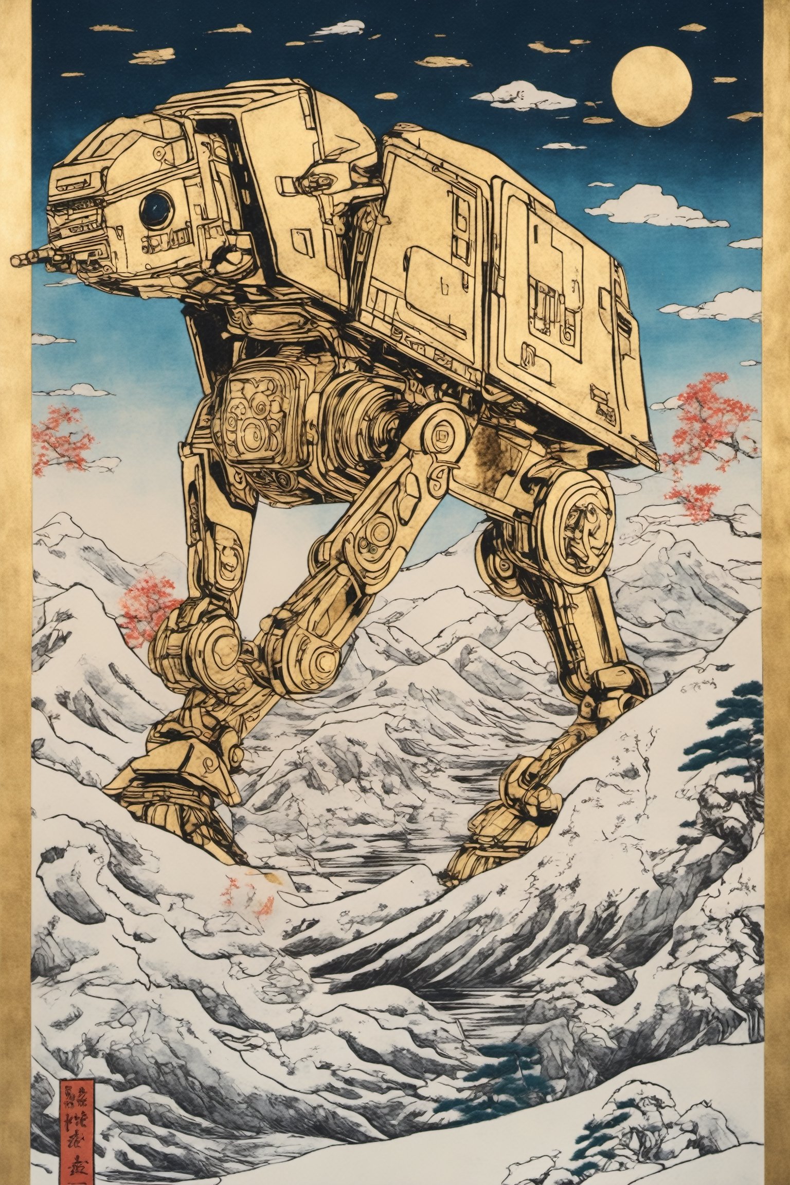 Battle of Hoth from STAR WARS | image created by maehara | Tensor.Art