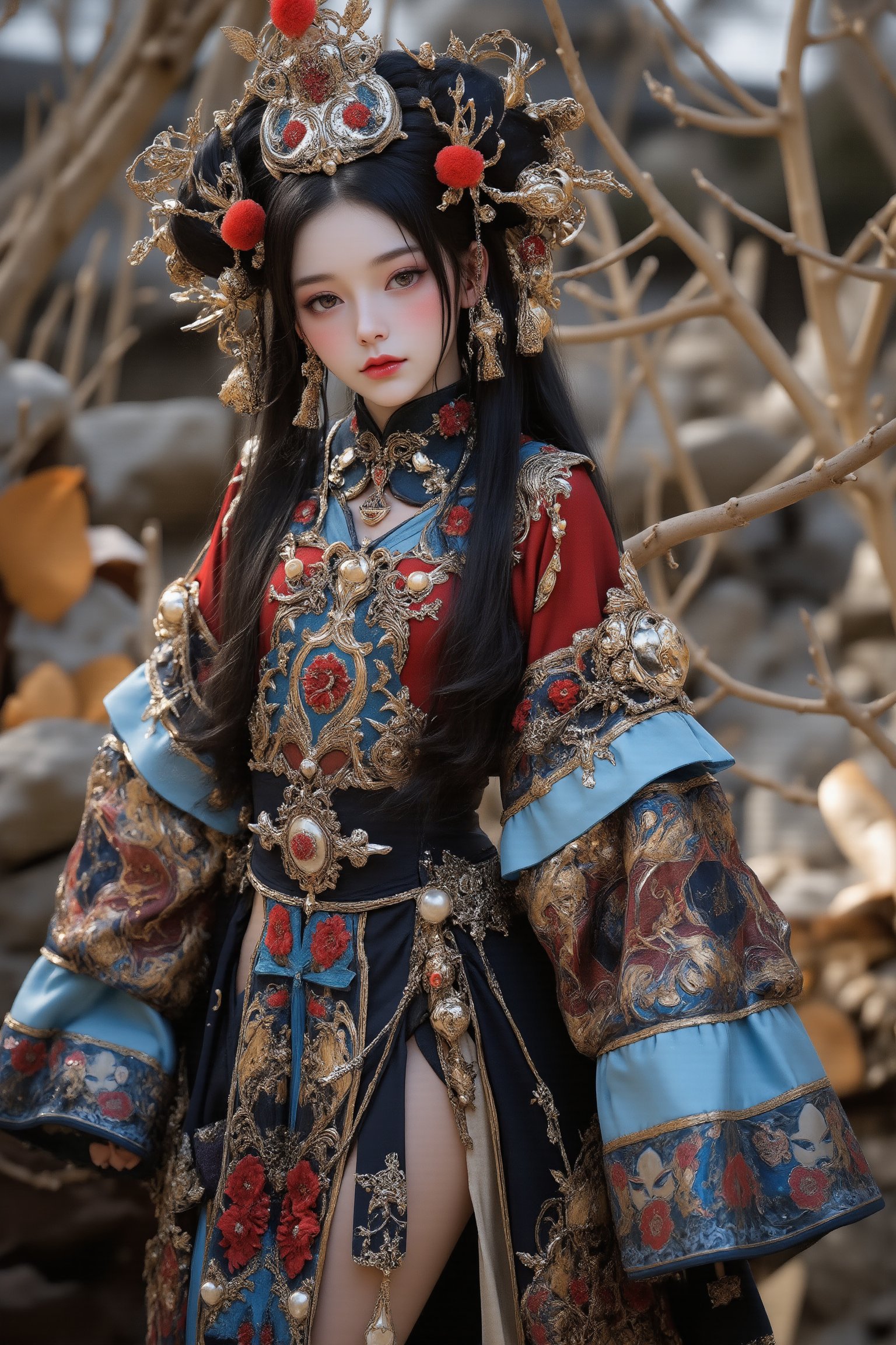 girl adorned in an extravagan | image created by maehara | Tensor.Art