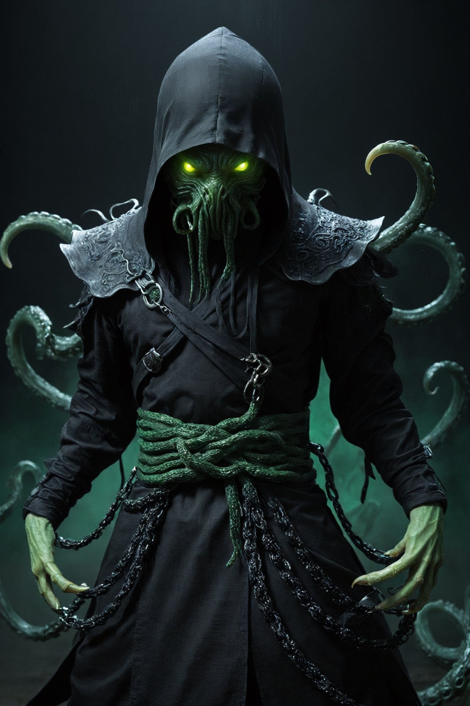 Ninja Cthulhu is an eldritch f | image created by maehara | Tensor.Art