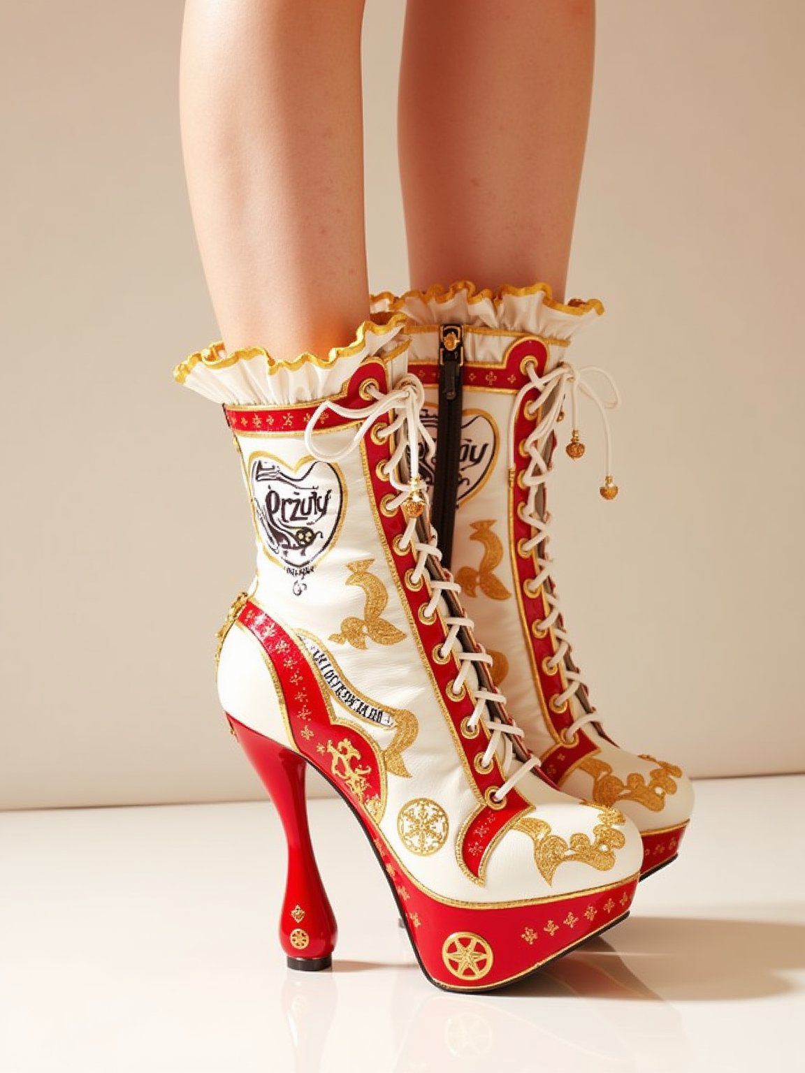 fashion boots inspired by Prin | image created by maehara | Tensor.Art