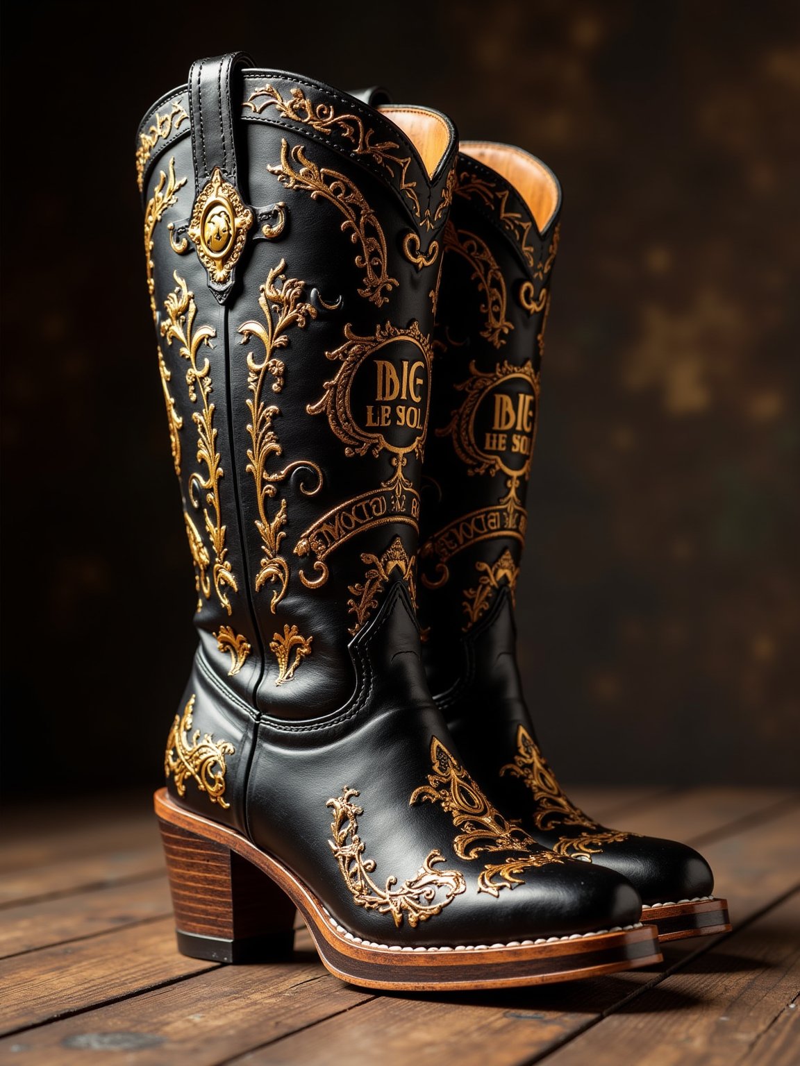 luxury ladies boots inspired b | image created by maehara | Tensor.Art