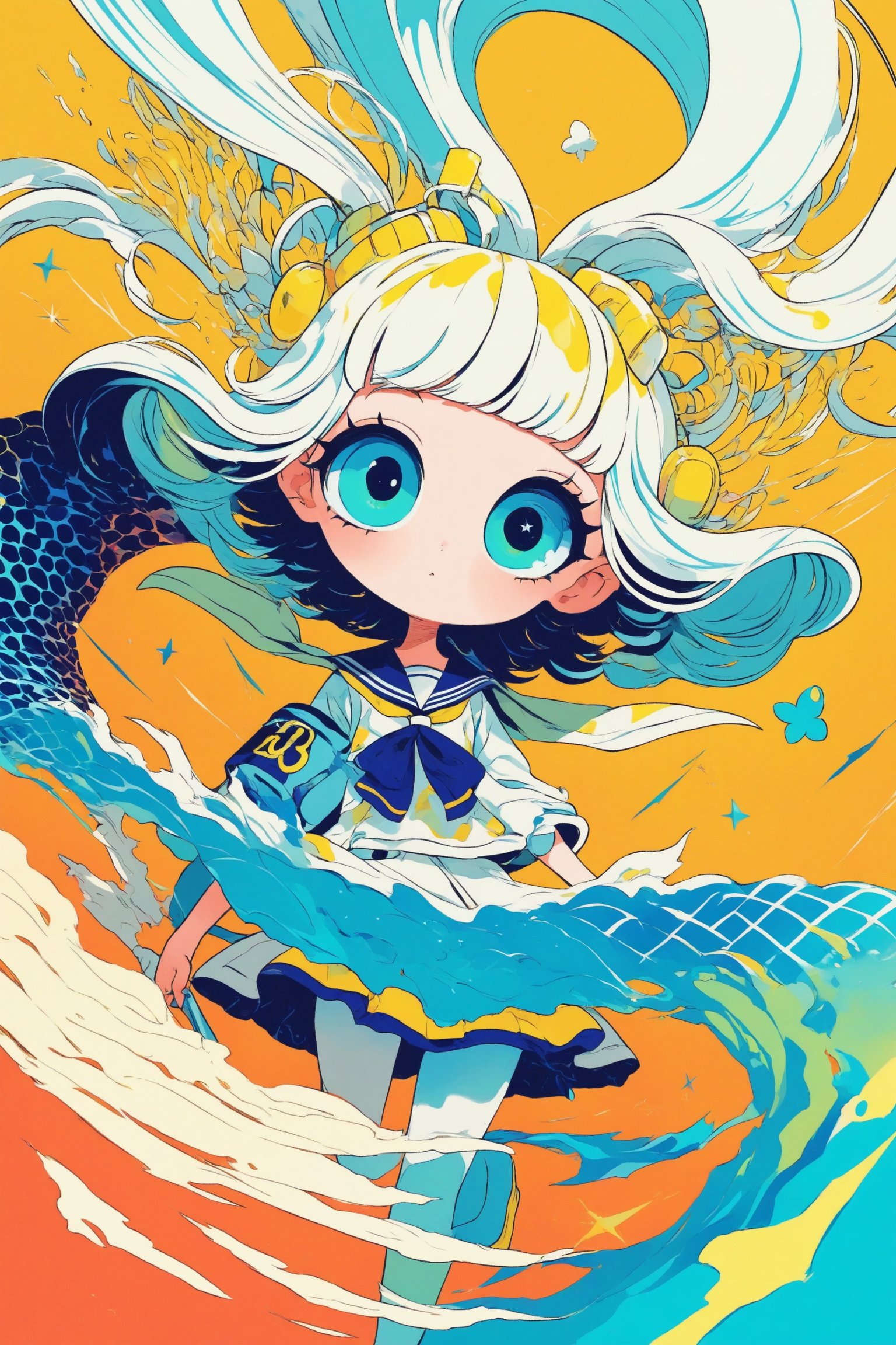 A kitschy and pop-style anime | image created by maehara | Tensor.Art
