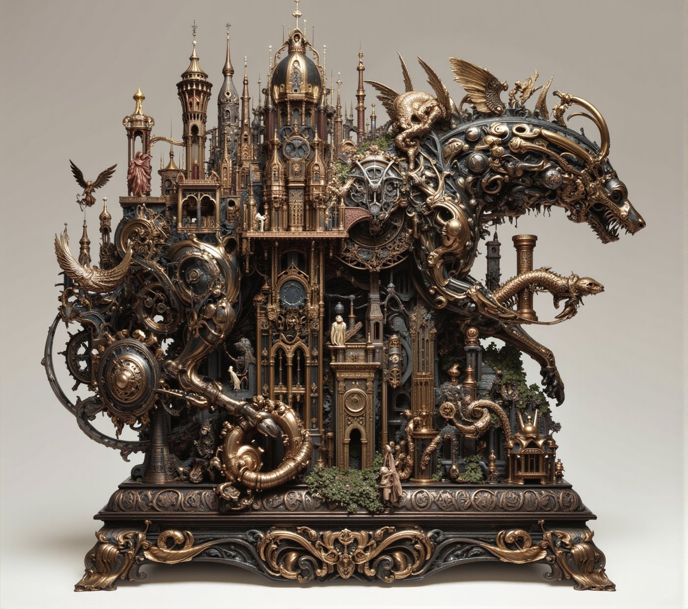 intricate gothic sculpture in | image created by maehara | Tensor.Art