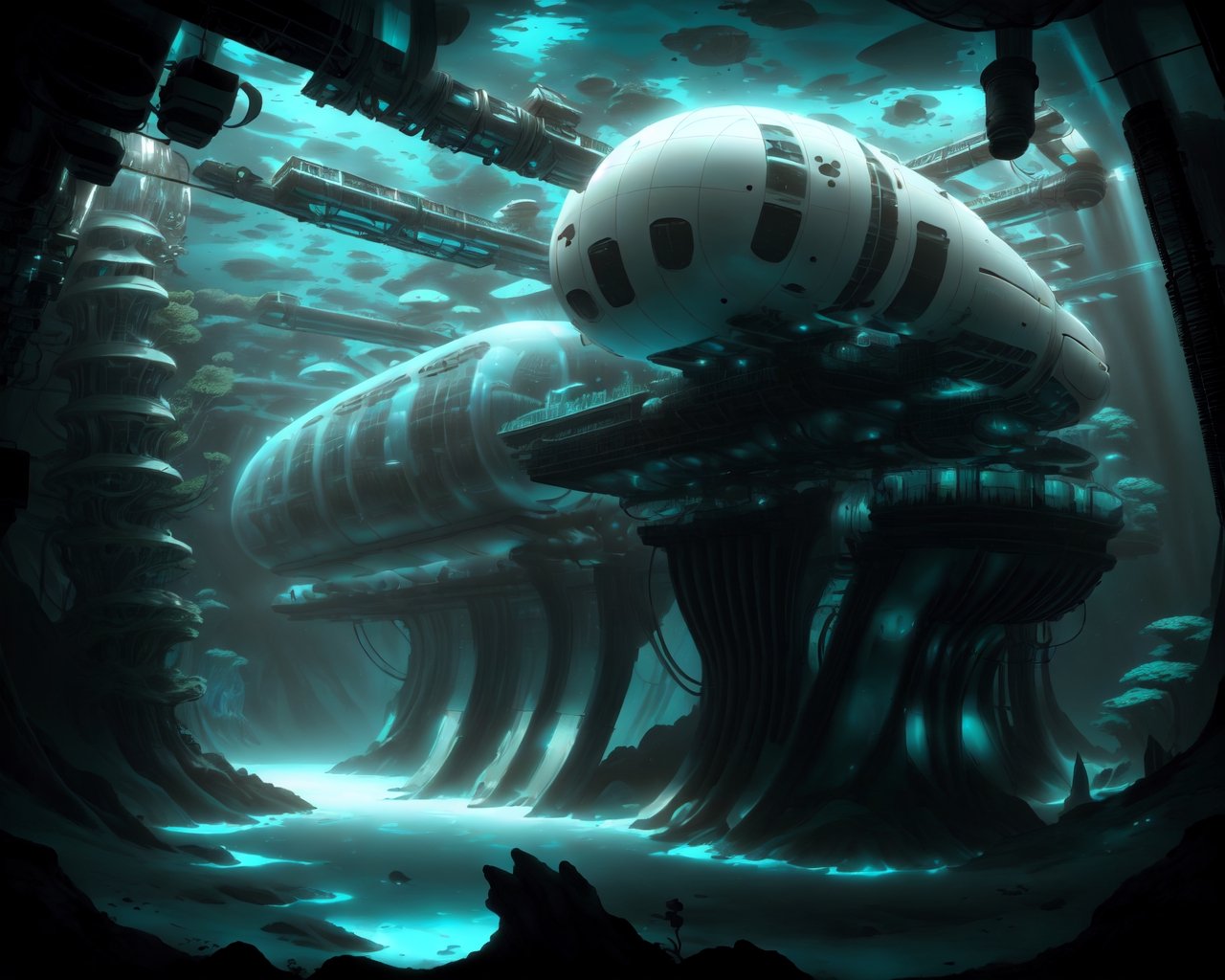 hydrotech, scifi, no_humans, s | image created by AlterSprings | Tensor.Art