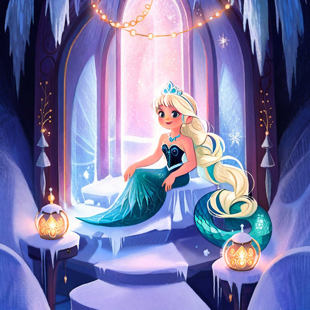 Snow_Angel, Frozen, ((The Merm | image created by Madmoon | Tensor.Art