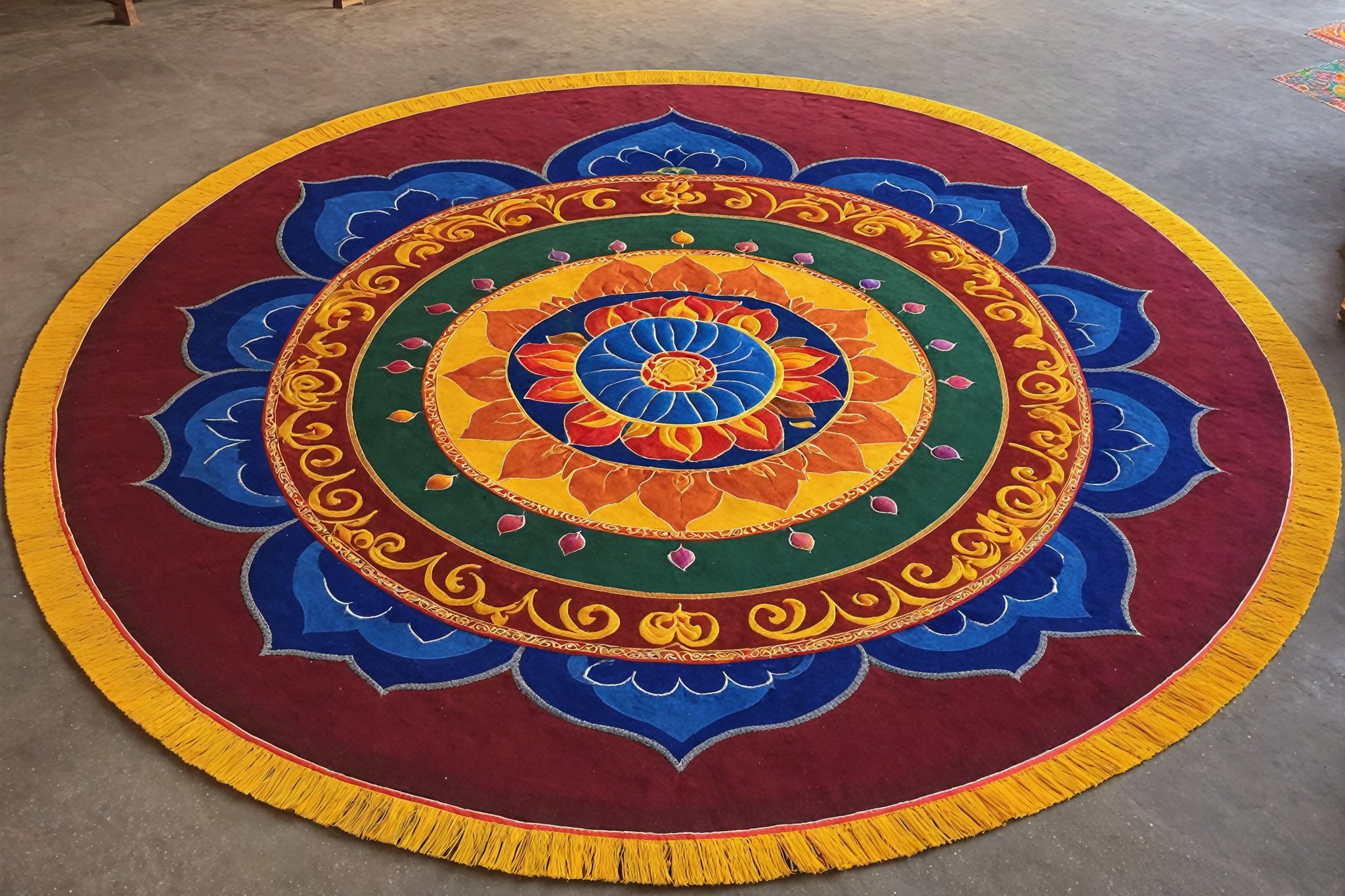 A Sand mandala which are colou | image created by A.I. DIGITAL ARTS N.Y ...