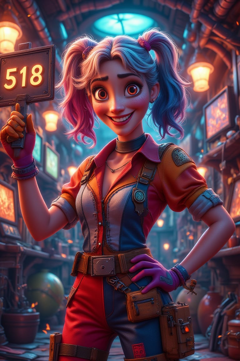 Harley Quinn as a technicia | image created by majed | Tensor.Art