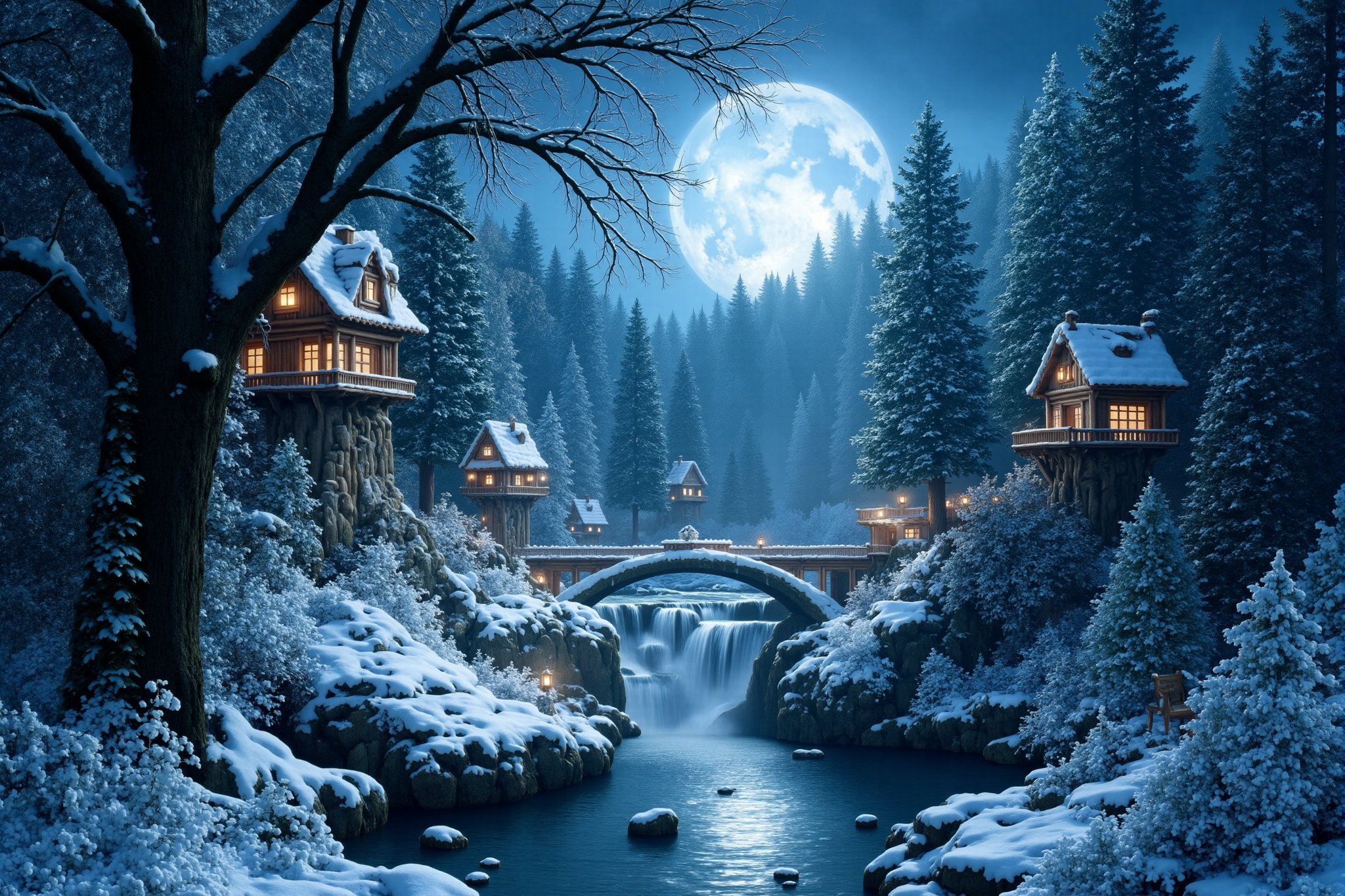 A mystical Ethereal Christmas | image created by Ai boo | Tensor.Art