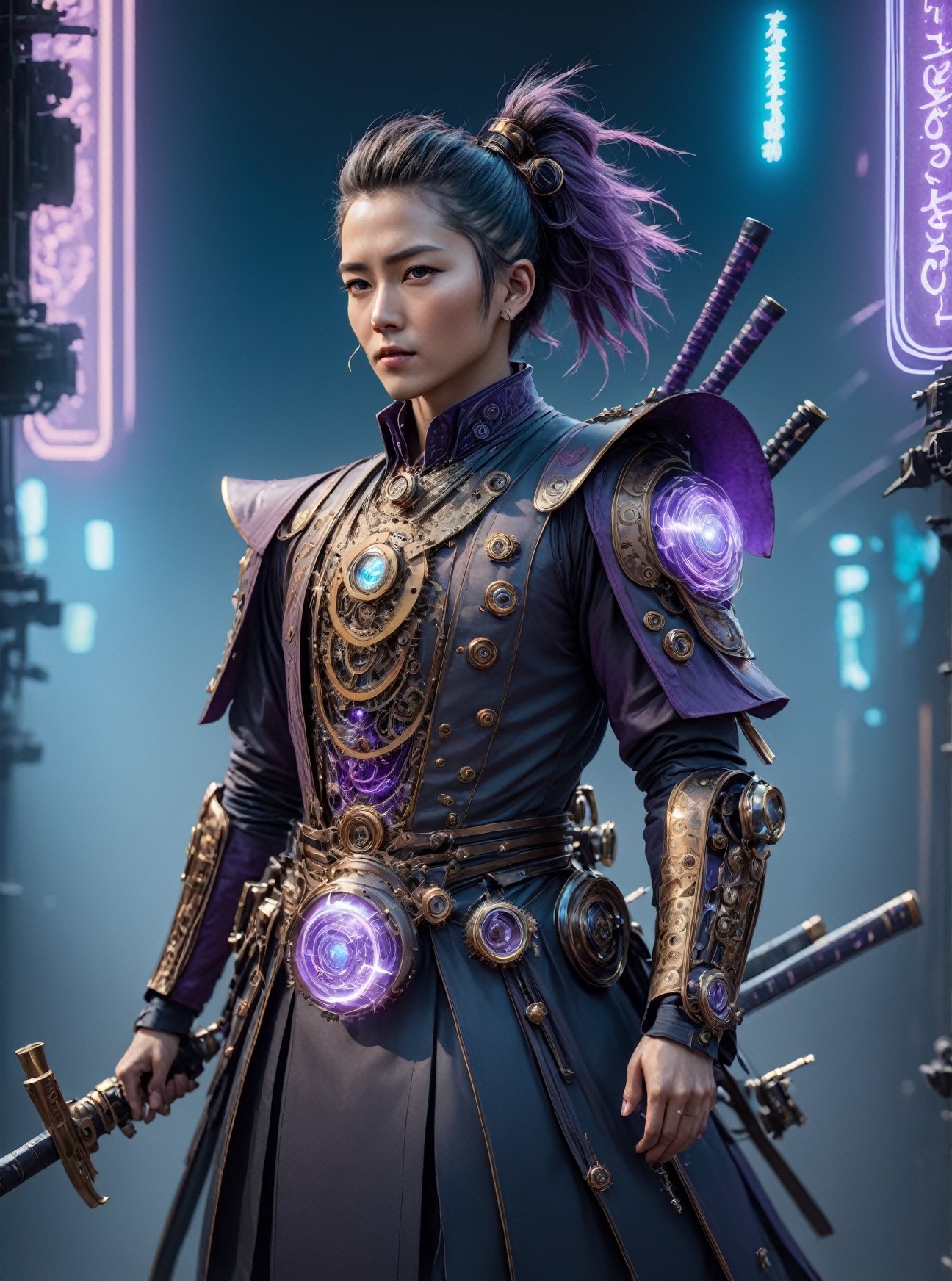 Steampunk Samurais | image created by Ai boo | Tensor.Art