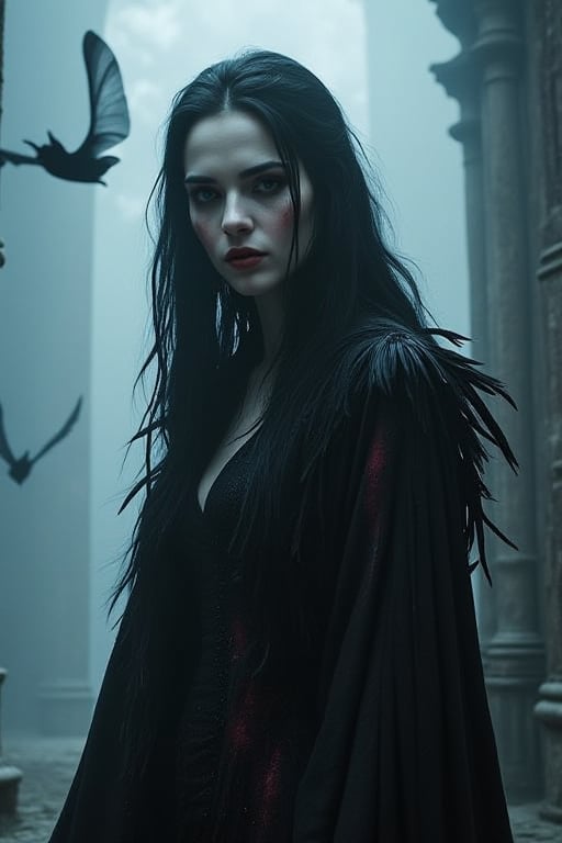 A dark, gothic scene featuring | image created by Anna ai art | Tensor.Art