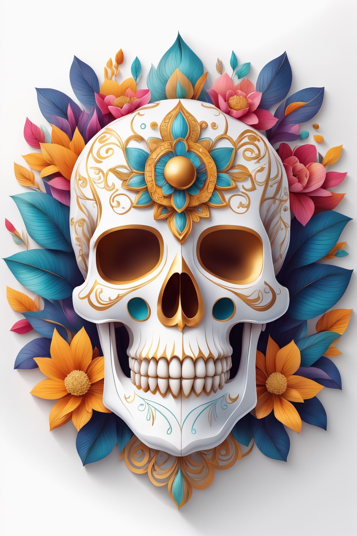 Happy Skull 💀😁 | image created by Redbal | Tensor.Art