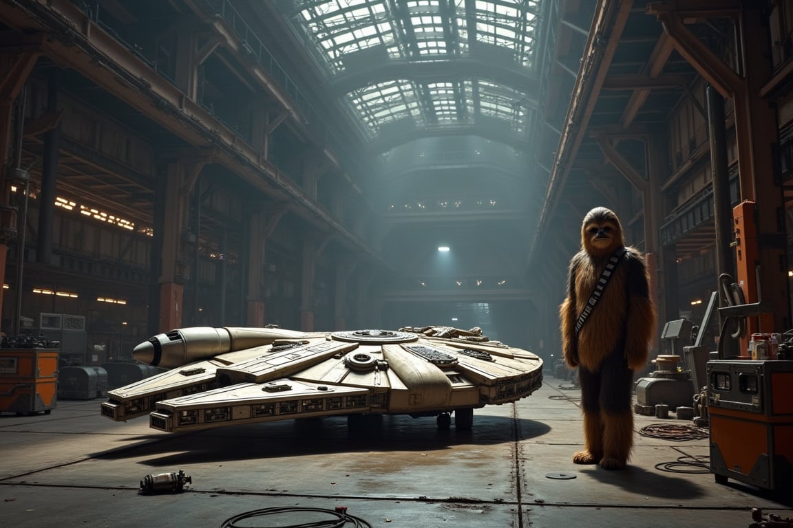 In A Giant Hangar The Millenni Image Created By Chongas Tensor Art