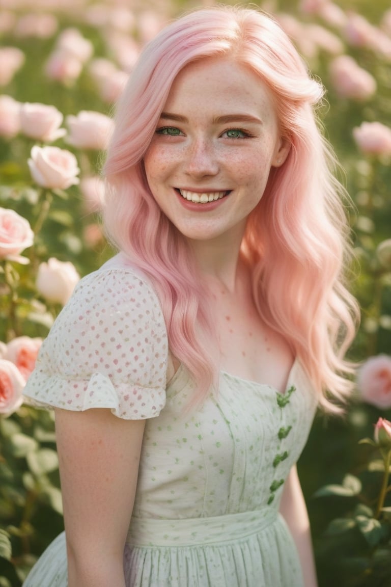 A shy young woman with long, l | image created by Chongas | Tensor.Art
