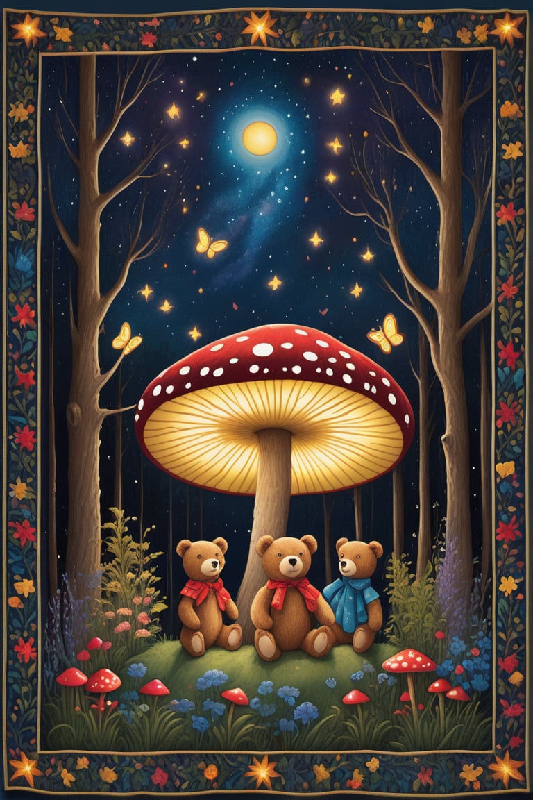 Nightfall in Whimsy Woods: A c | image created by Chongas | Tensor.Art
