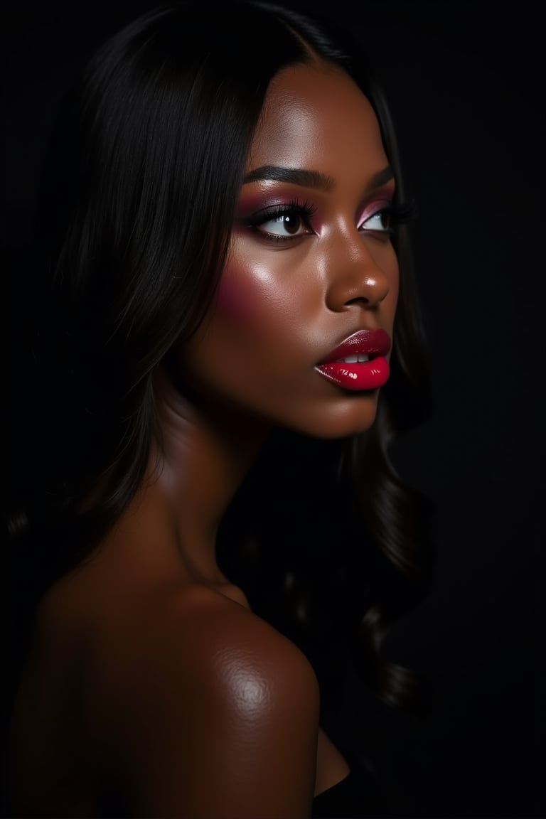 pretty black woman, graph | image created by JClive9988 | Tensor.Art