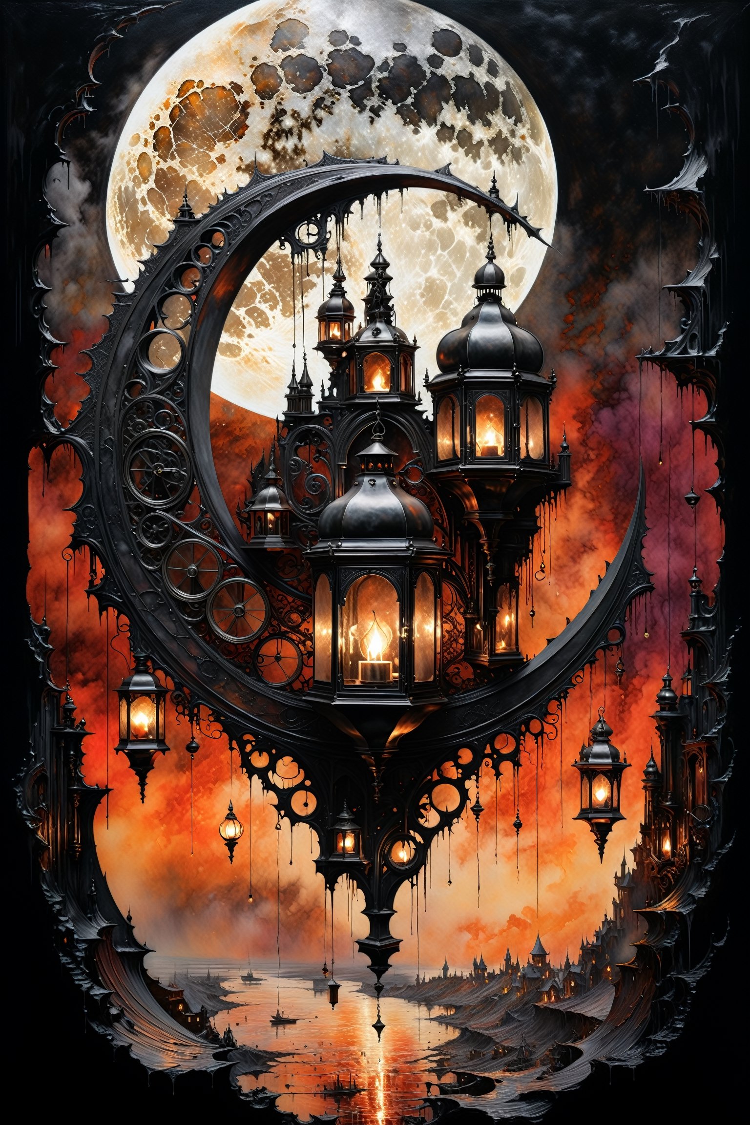 LANTERNS | image created by REDVAPOR | Tensor.Art