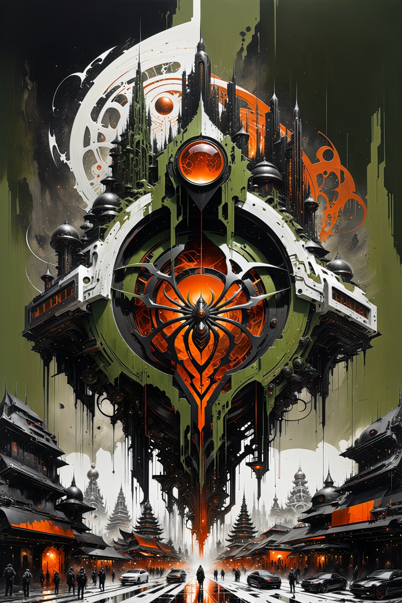 CYBERPUNK TEMPLE OF THE SPIDER | image created by REDVAPOR | Tensor.Art