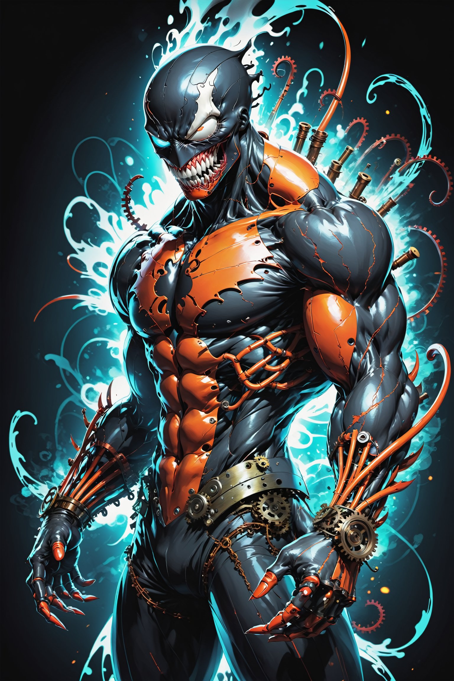 STEAM PUNK VENOM | image created by REDVAPOR | Tensor.Art
