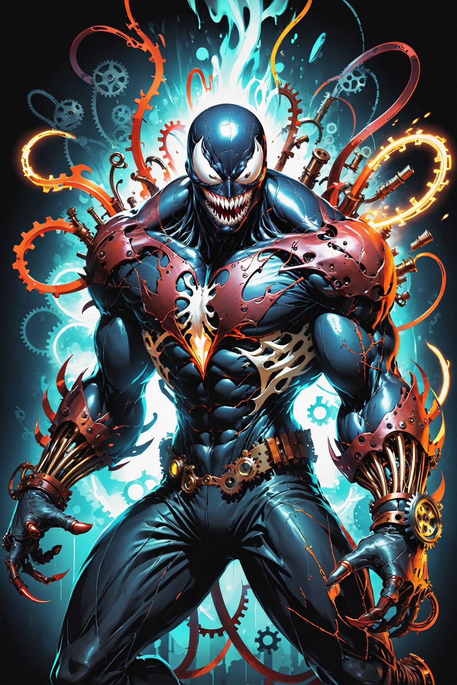 STEAM PUNK VENOM | image created by REDVAPOR | Tensor.Art
