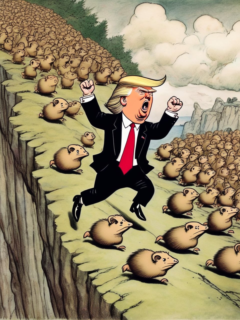 Donald Trump leading a squad o | image created by NobodyButMeow ...