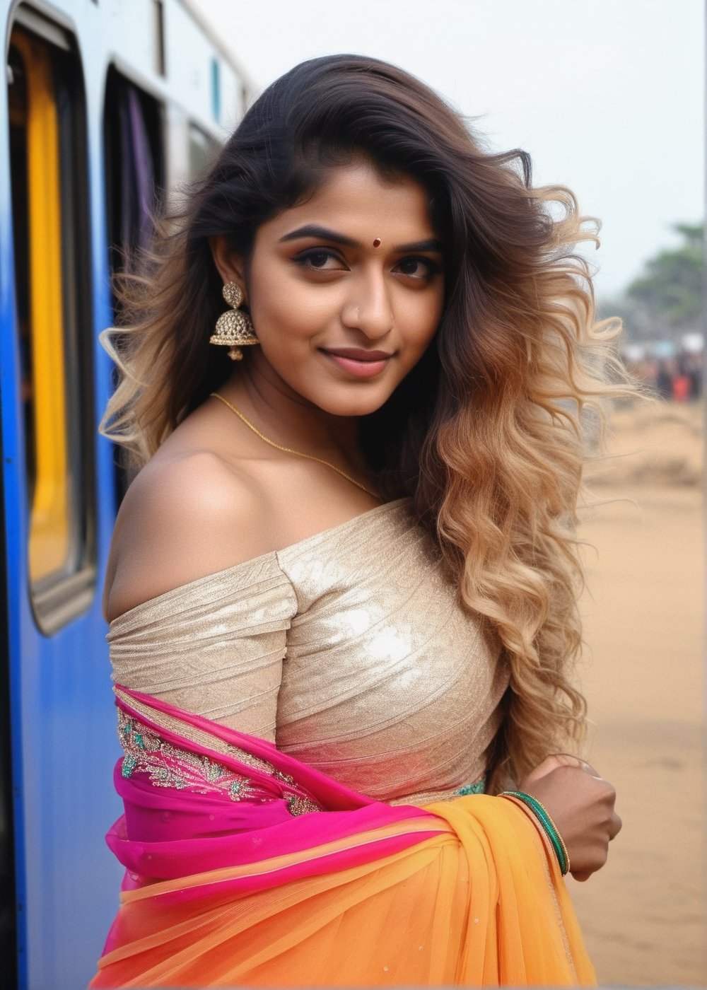 cute girl with cute smile | image created by Sampath | Tensor.Art