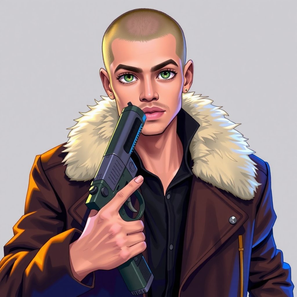 A digital illustration of youn | image created by Henry Westmann ...