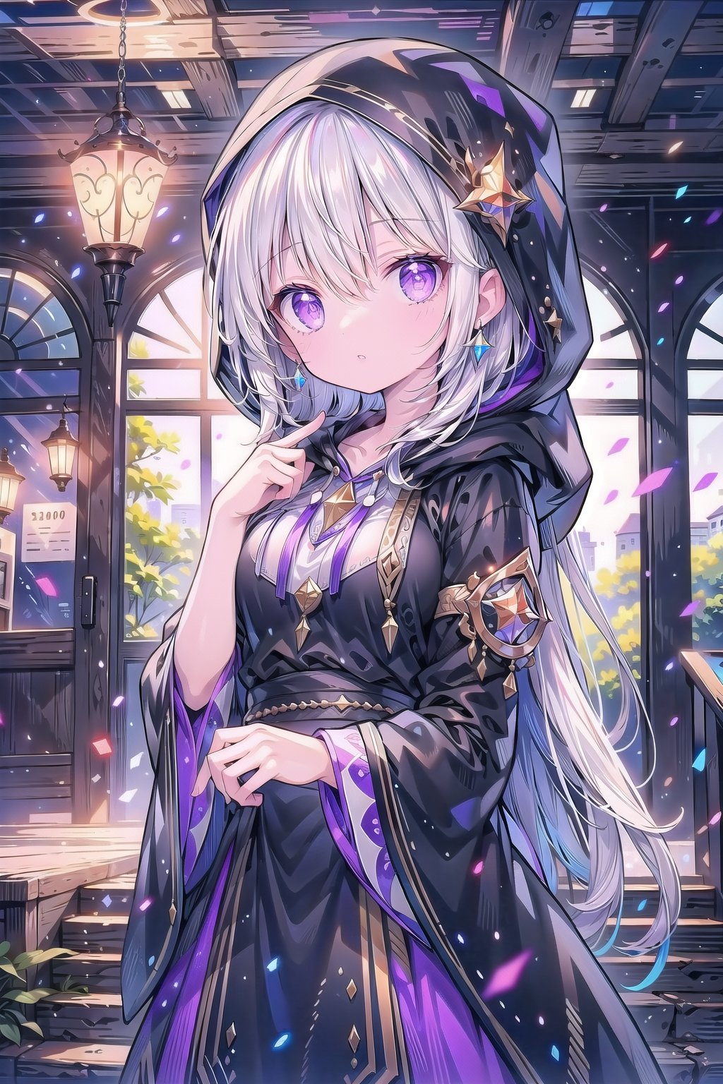 The little mage whit cloak | image created by Ice maker | Tensor.Art