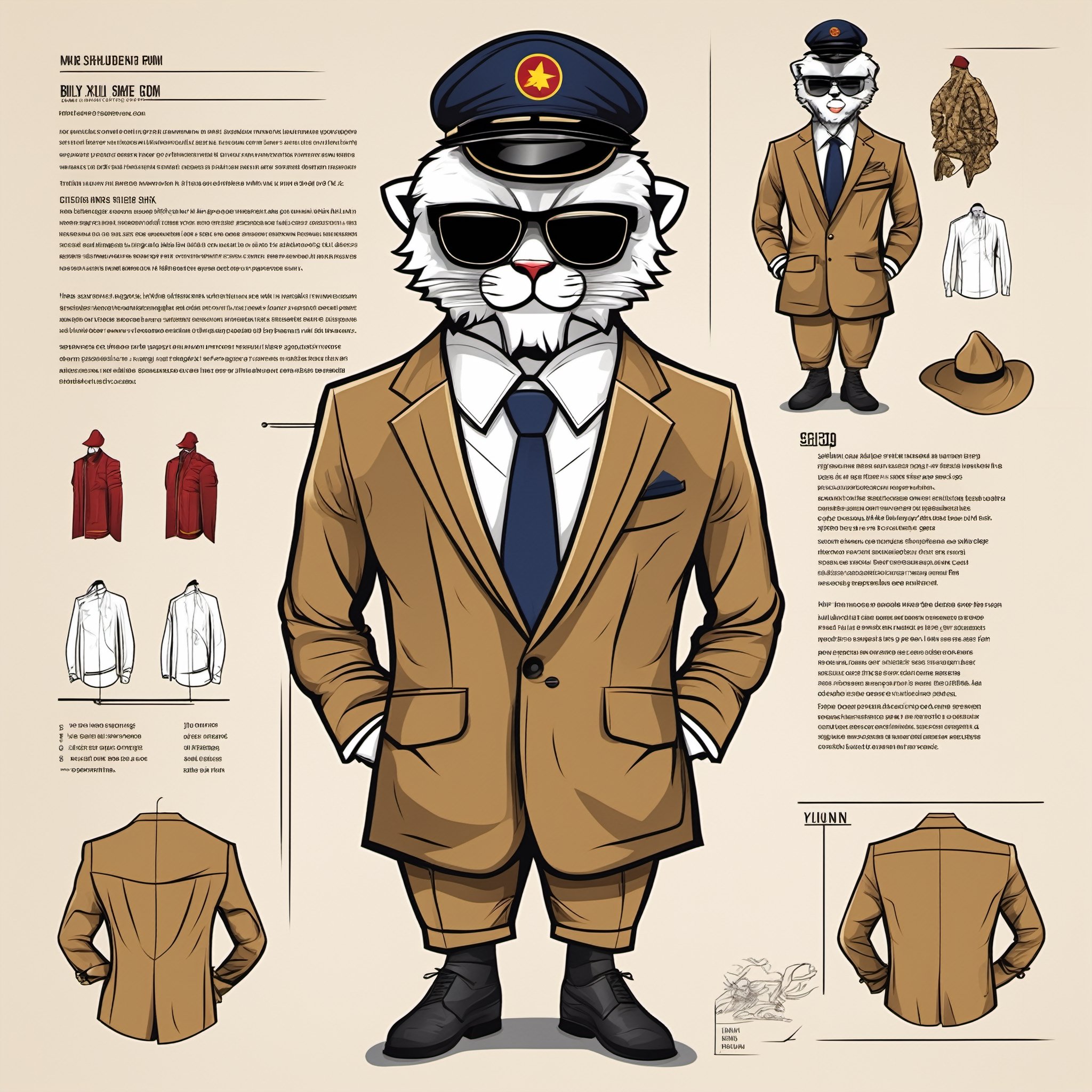 Mascot designed sheet for a ma | image created by TDNM | Tensor.Art
