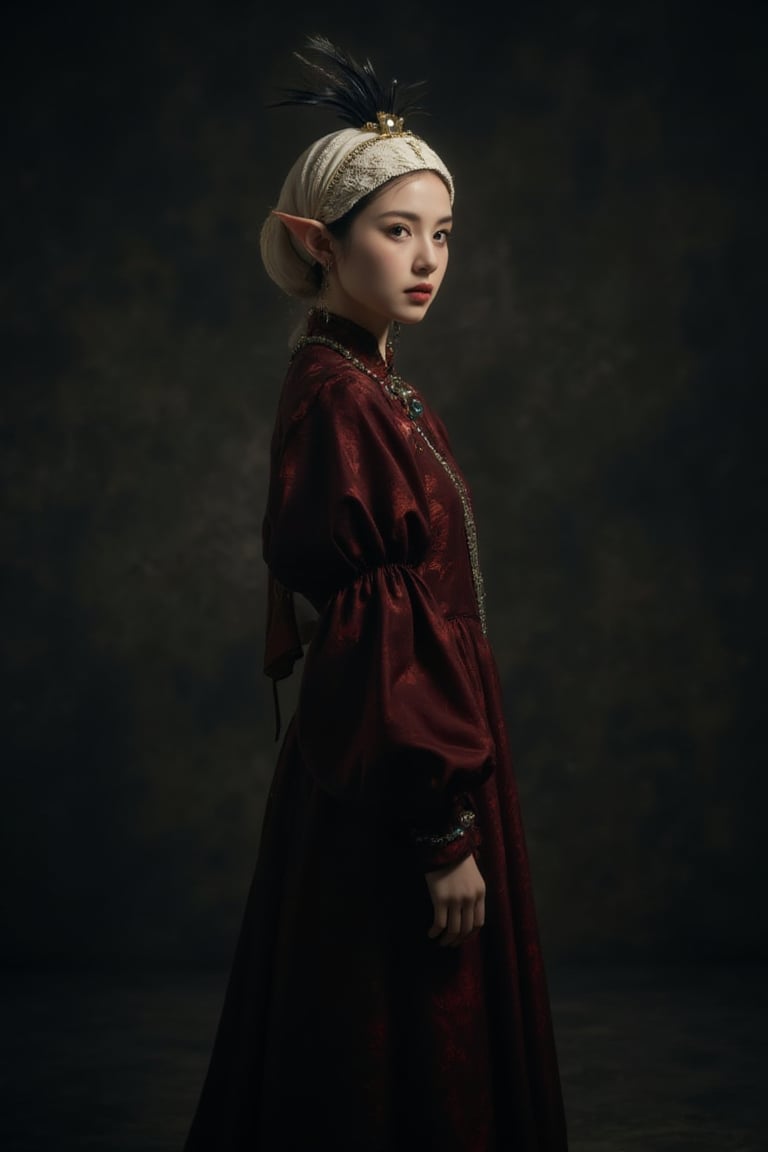 Elf girl standing tall in fron | image created by TDNM | Tensor.Art