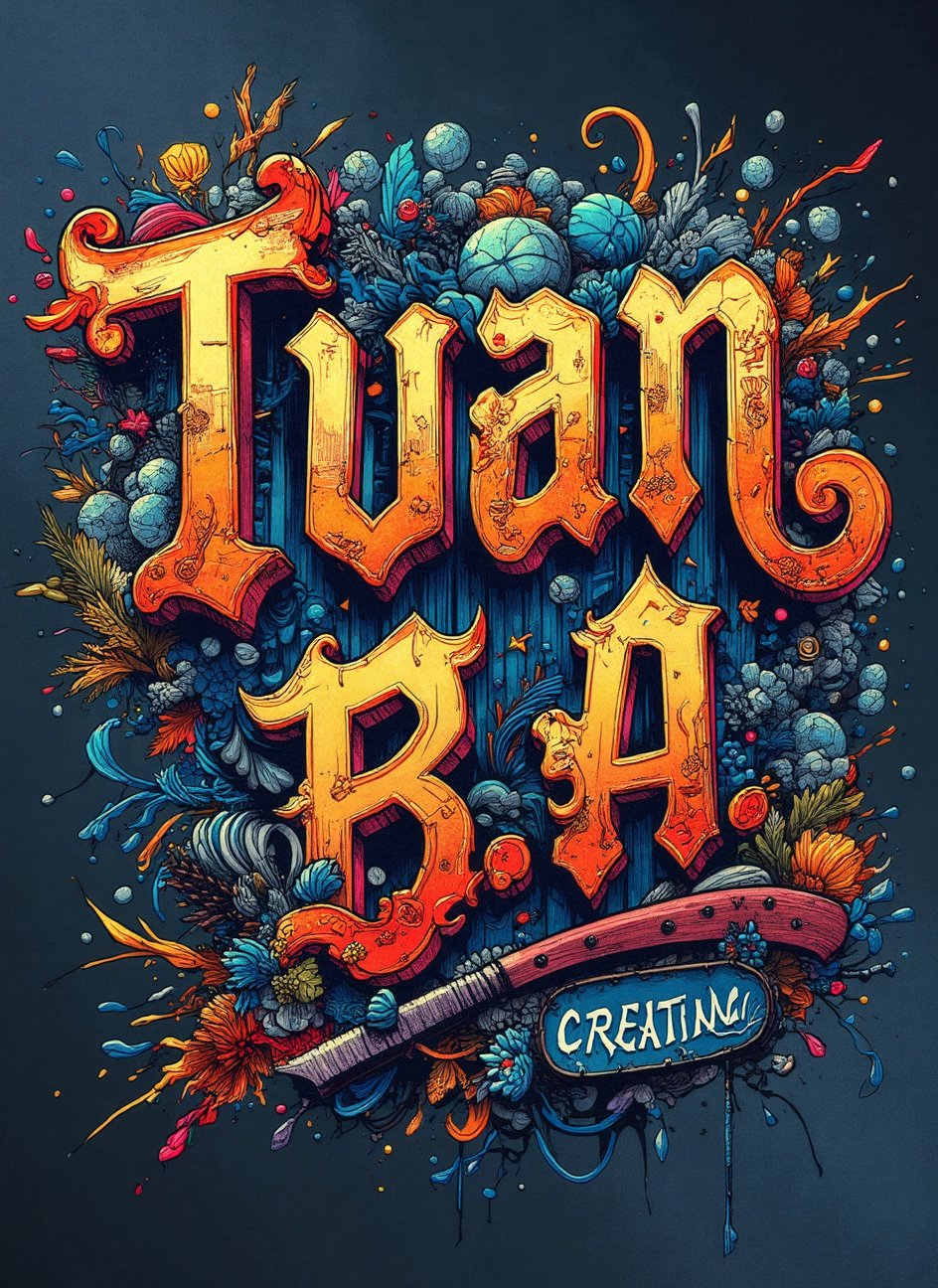 Logo testing in Graffiti forma | image created by Ivan B.A. | Tensor.Art