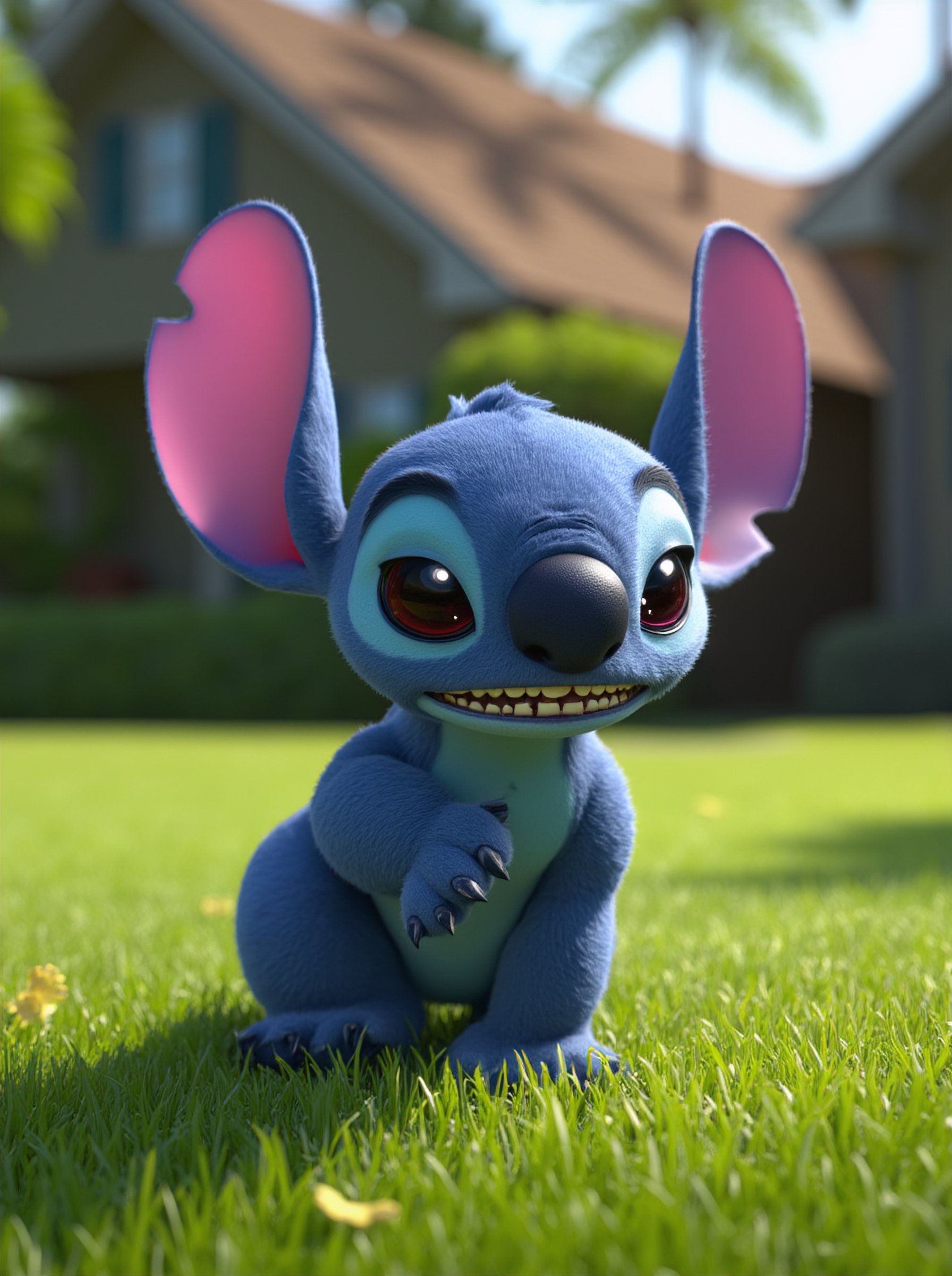 Realistic style of "Stitch" fr | image created by Ivan B.A. | Tensor.Art