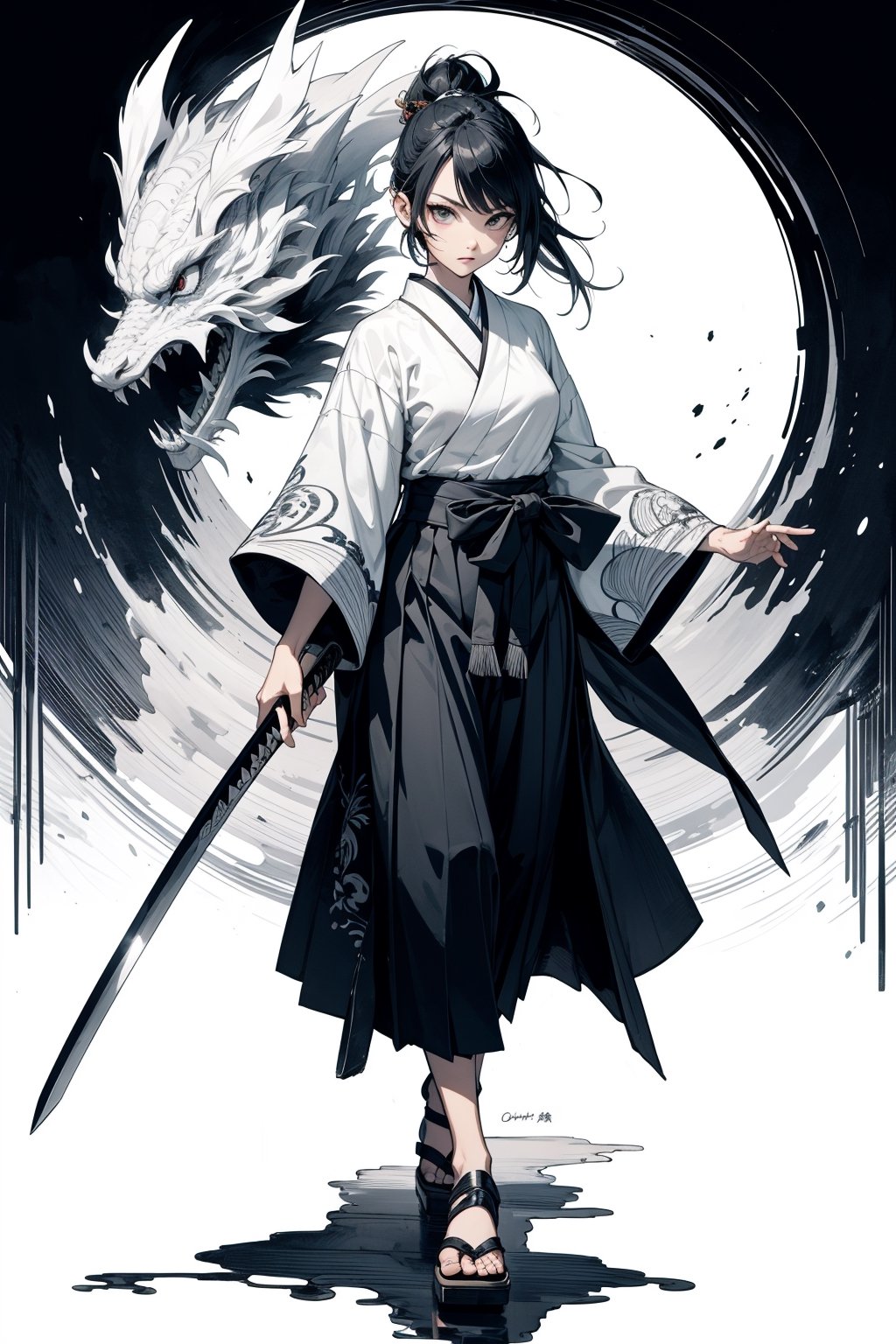 samurai girl | image created by ぶしちゃん | Tensor.Art