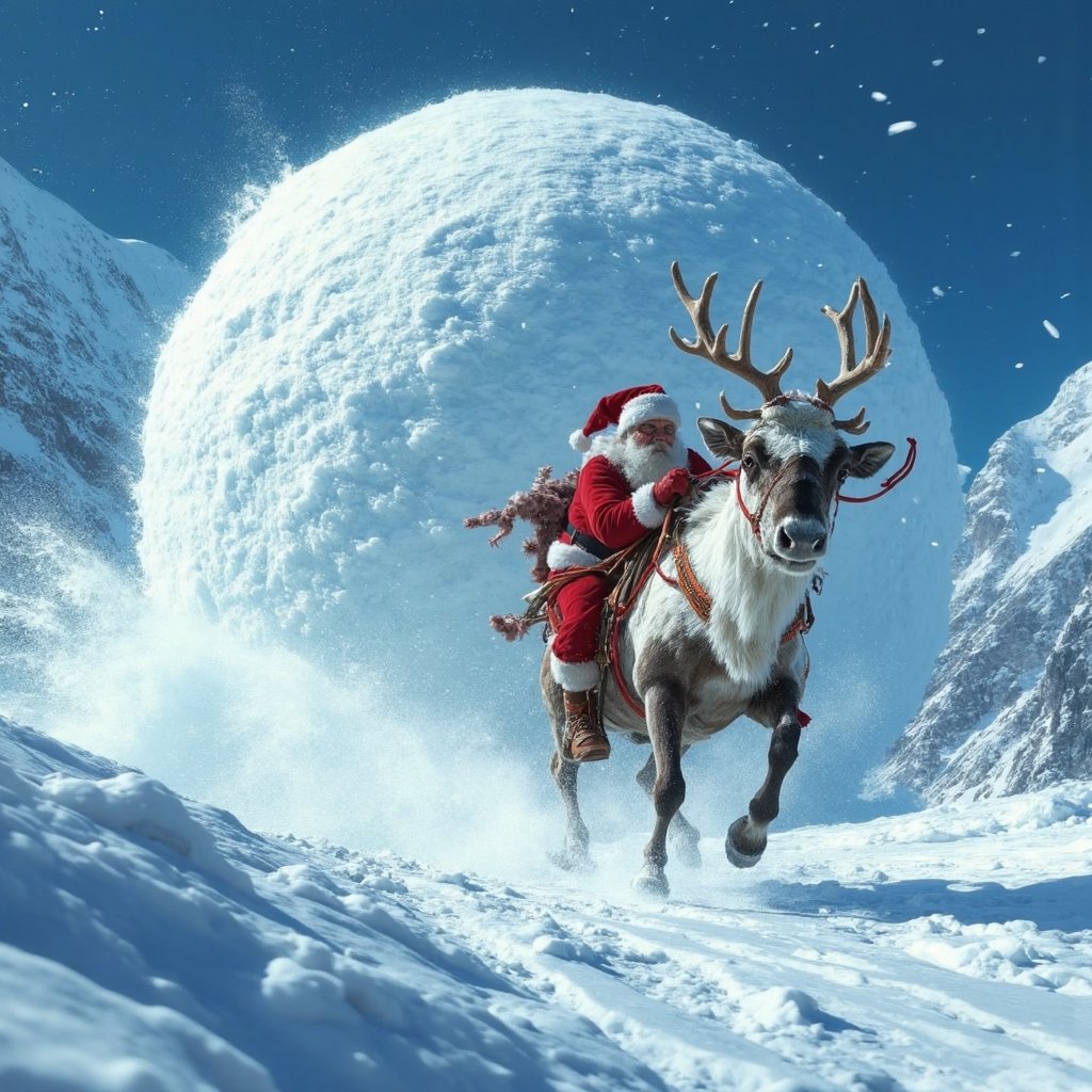Tracking shot of santa claus, | image created by Tavitaniko | Tensor.Art
