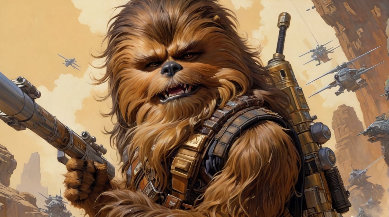 Chewie my Hero... | image created by Tavitaniko | Tensor.Art