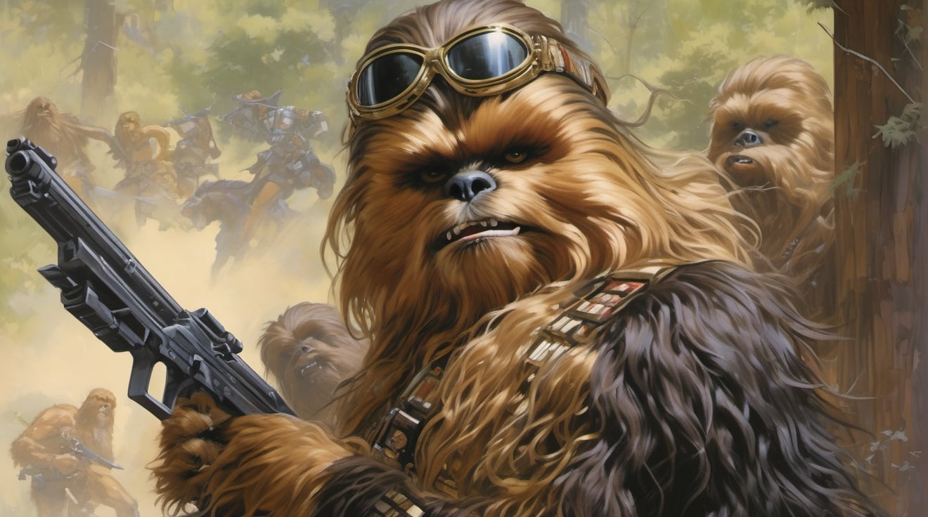Chewie my Hero... | image created by Tavitaniko | Tensor.Art